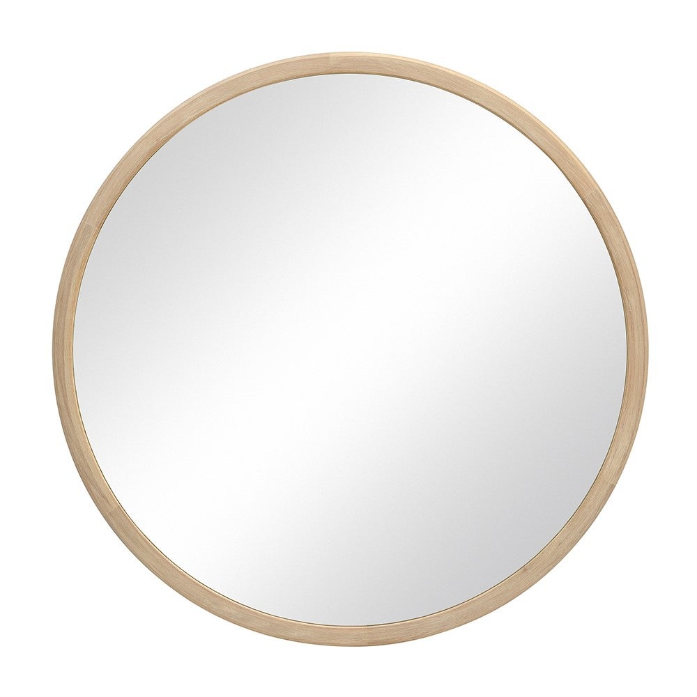 Berkeley Nordic Oak Round Mirror 85cm - The Cotswold Company