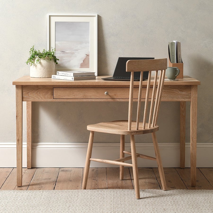 Inglesham Whitewash Oak Desk