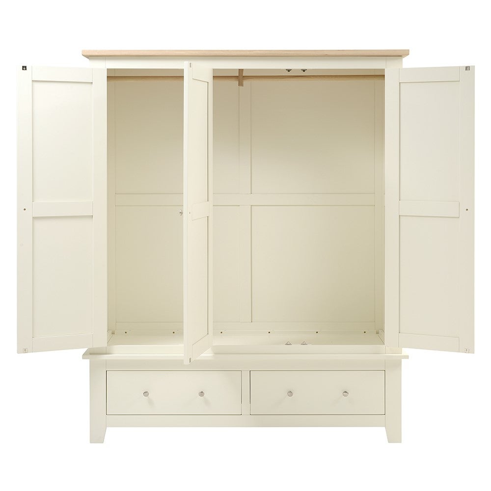 Chester Classic Cream Triple Wardrobe