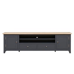 Chester Charcoal TV and Media Storage Unit - The Cotswold Company