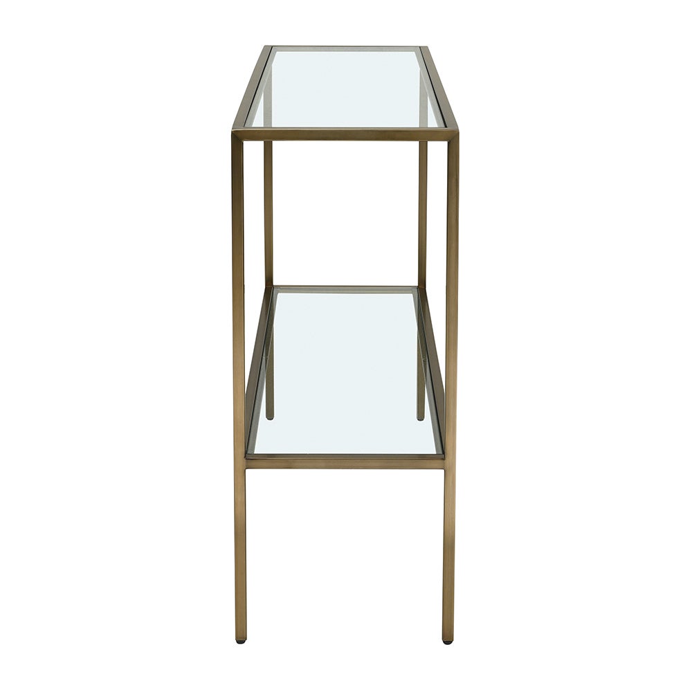 Foxcote Brushed Bronze Console Table - The Cotswold Company