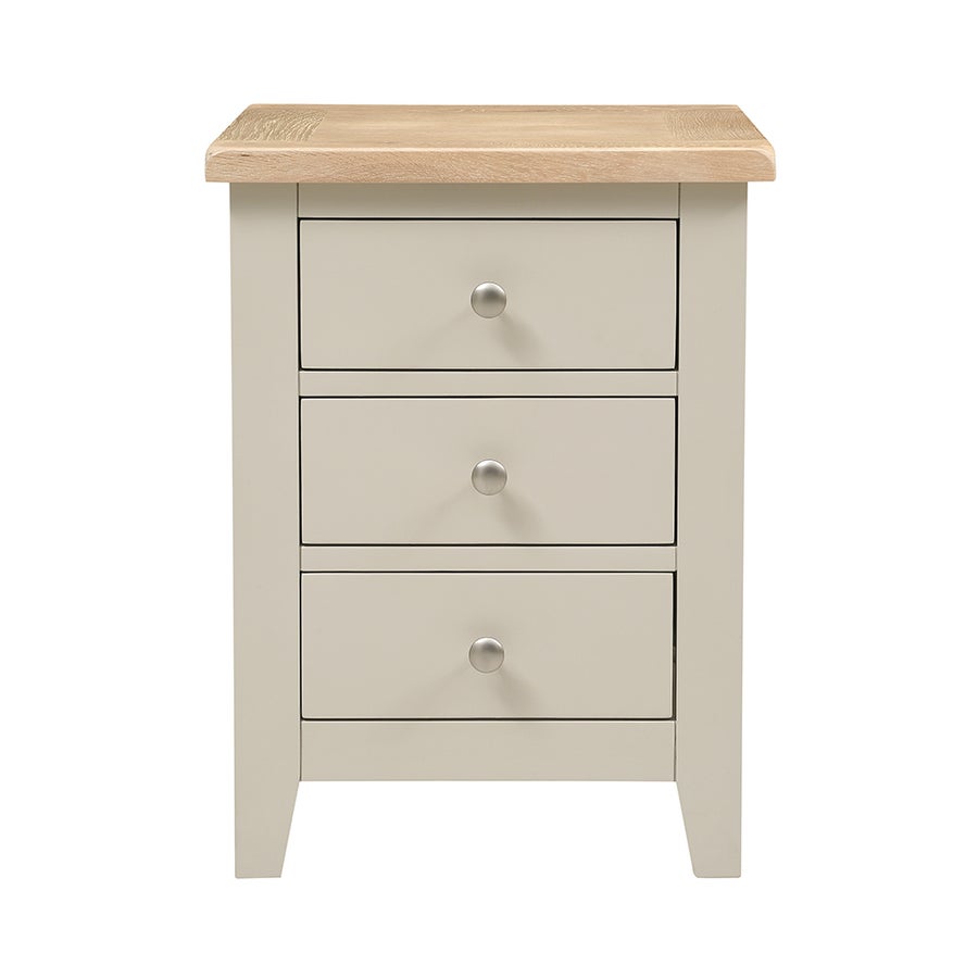 Chester Limestone 3 Drawer Bedside Table