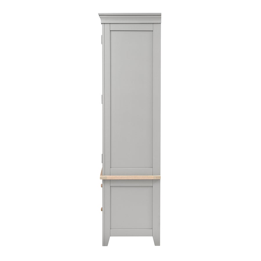 Chester Dove Grey Linen Cupboard - The Cotswold Company