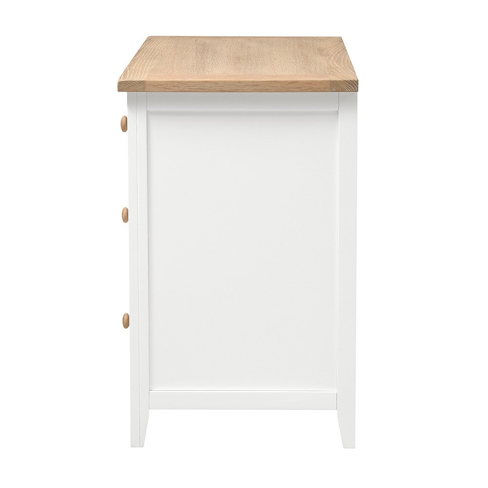 Chester Pure White Small 5 Drawer Chest