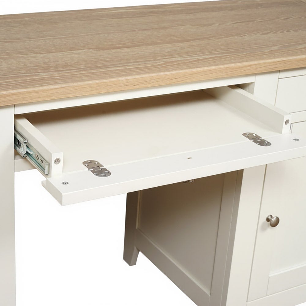 Chester Classic Cream Double Pedestal Desk - The Cotswold Company