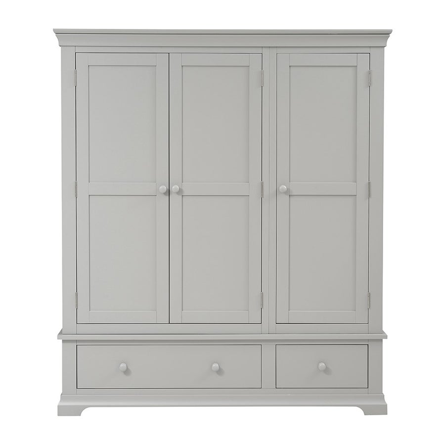 Chantilly Pebble Grey Triple Wardrobe - The Cotswold Company