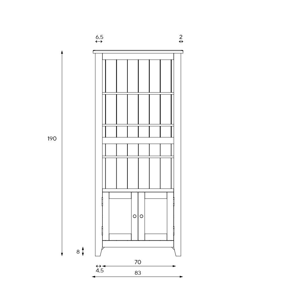 Chester Dove Grey Alcove Display Cabinet