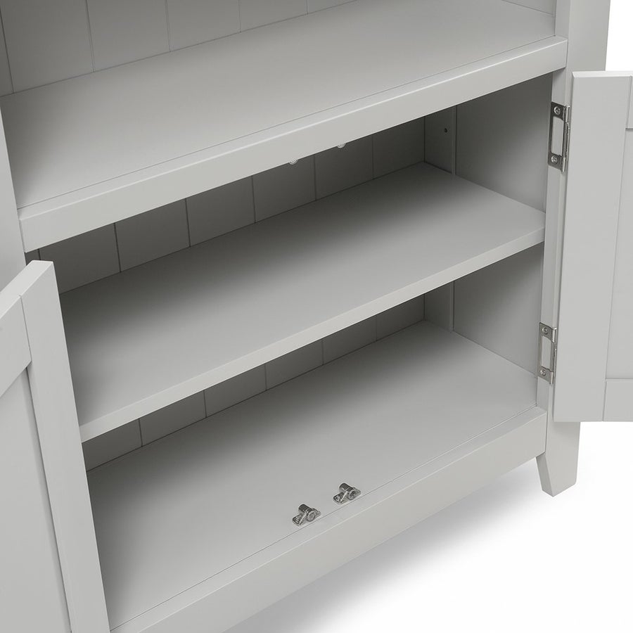 Chester Dove Grey Alcove Display Cabinet