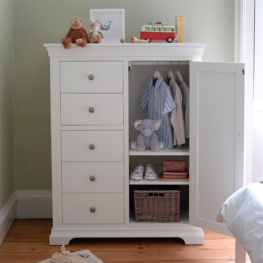 Chantilly Warm White Combination Wardrobe - The Cotswold Company