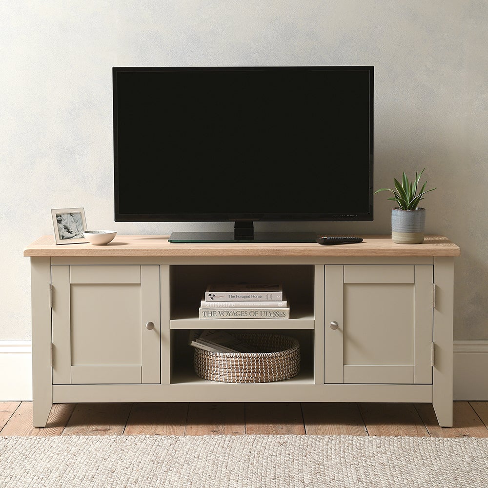 Chester Limestone Large Tv Stand up to 60" - The Cotswold Company