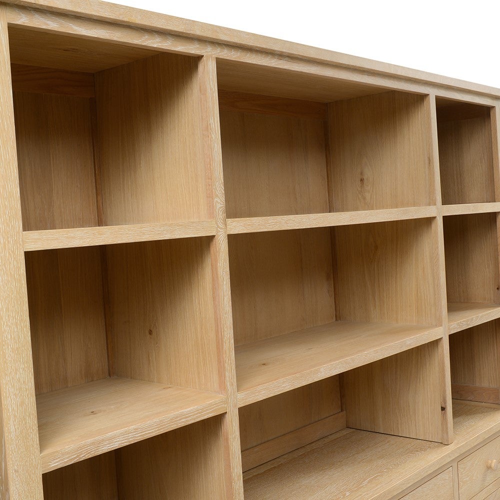 Inglesham Whitewash Oak Grand Dresser - The Cotswold Company