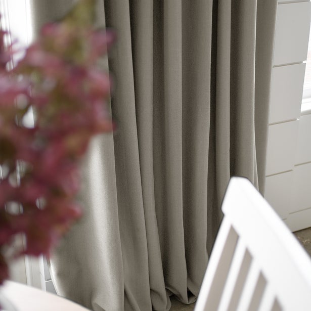 Apsley Natural Curtain Pair - 117x228cm - The Cotswold Company