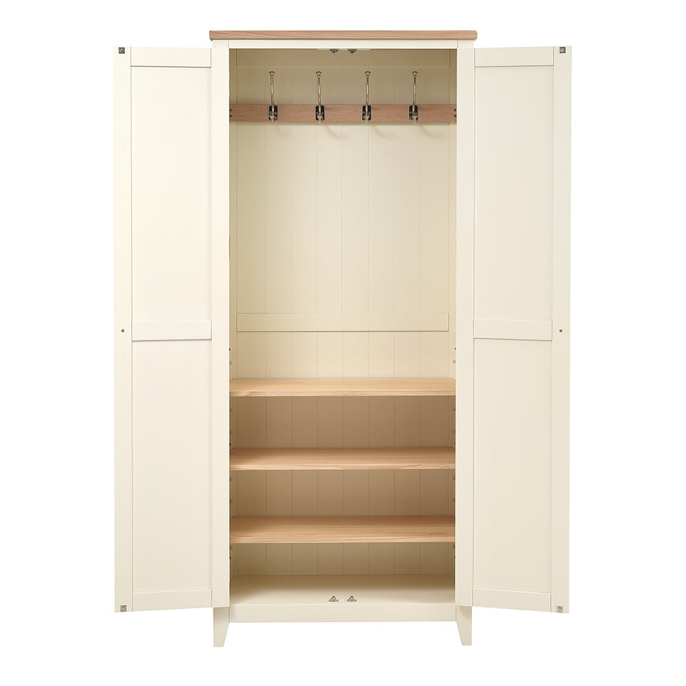 Chester Classic Cream 2 Door Hallway Cupboard - The Cotswold Company