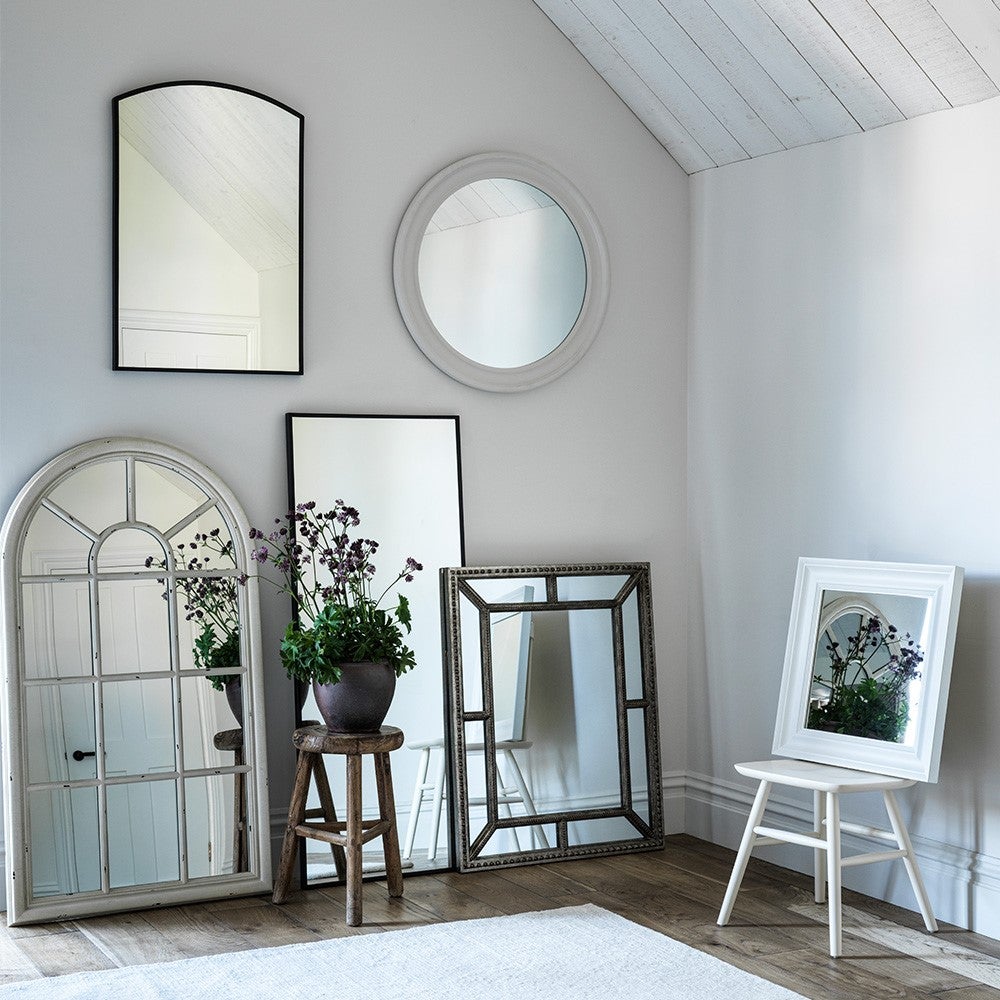 Warm White Round Mirror - The Cotswold Company
