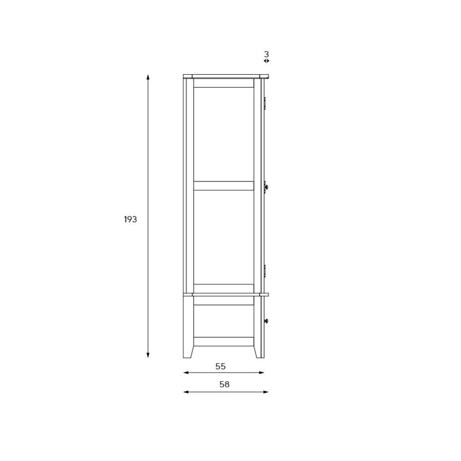 Chester Pure White Triple Wardrobe