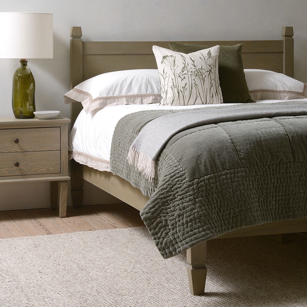 Bibury Smoked Oak Kingsize Bed - The Cotswold Company