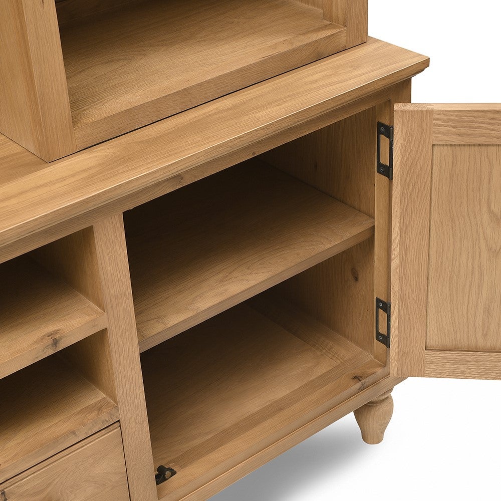 Elkstone Mellow Oak TV and Media Storage Unit - The Cotswold Company