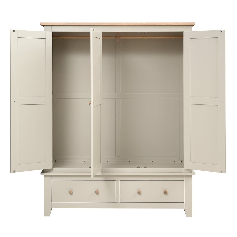 Chester Limestone Triple Wardrobe