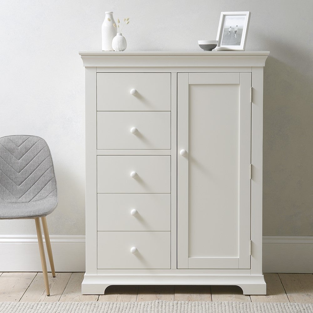 Chantilly Warm White Combination Wardrobe - The Cotswold Company