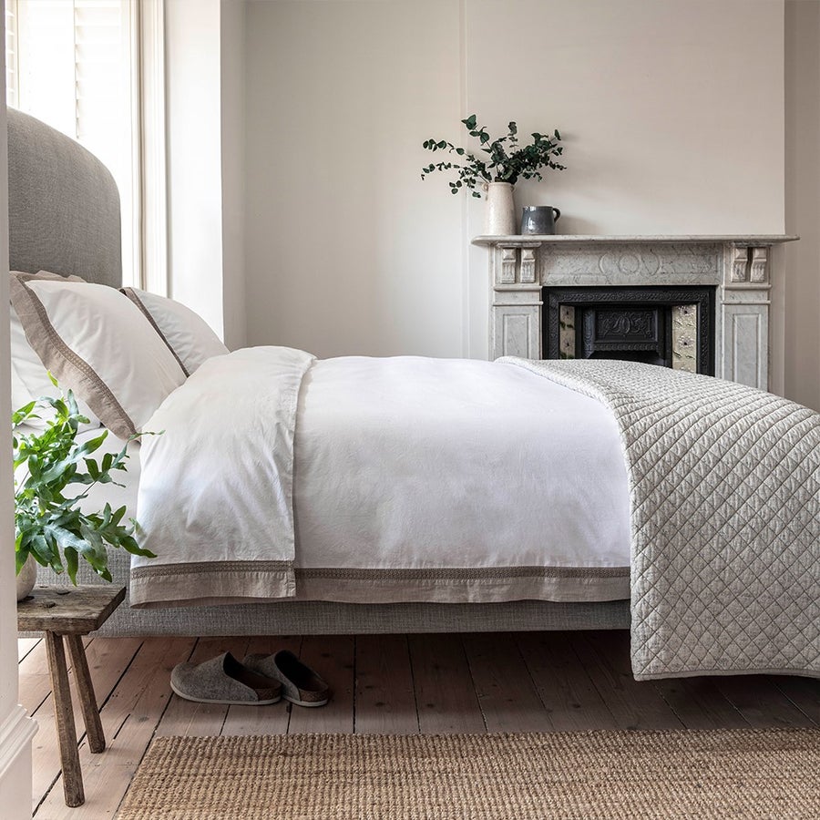 Hatherley Natural King Duvet Cover Set - The Cotswold Company