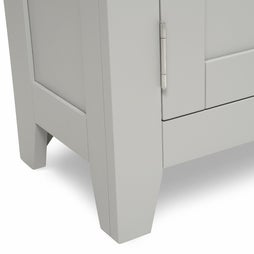Chester Dove Grey Alcove Display Cabinet