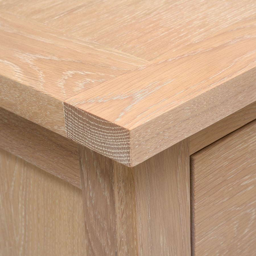 Inglesham Whitewash Oak Small Sideboard - The Cotswold Company