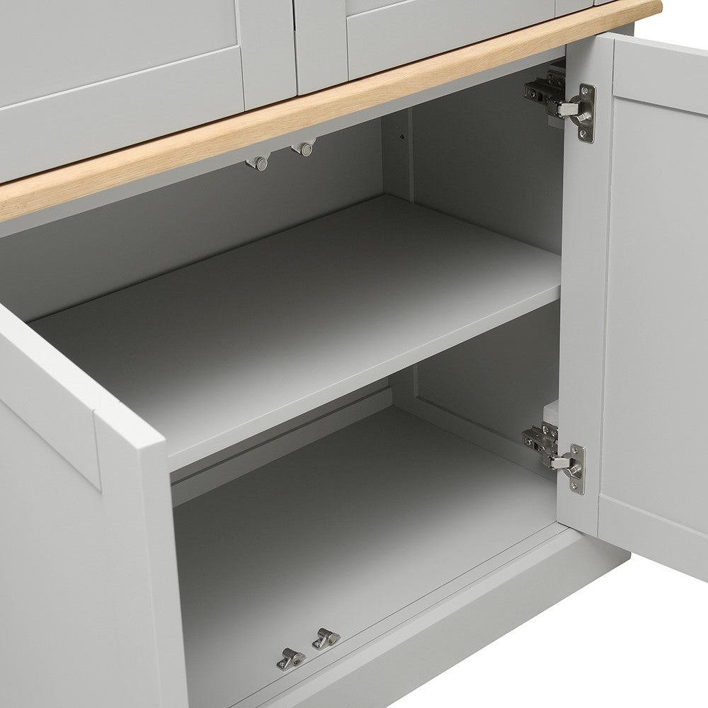 Chester Dove Grey Hideaway Media Unit - The Cotswold Company
