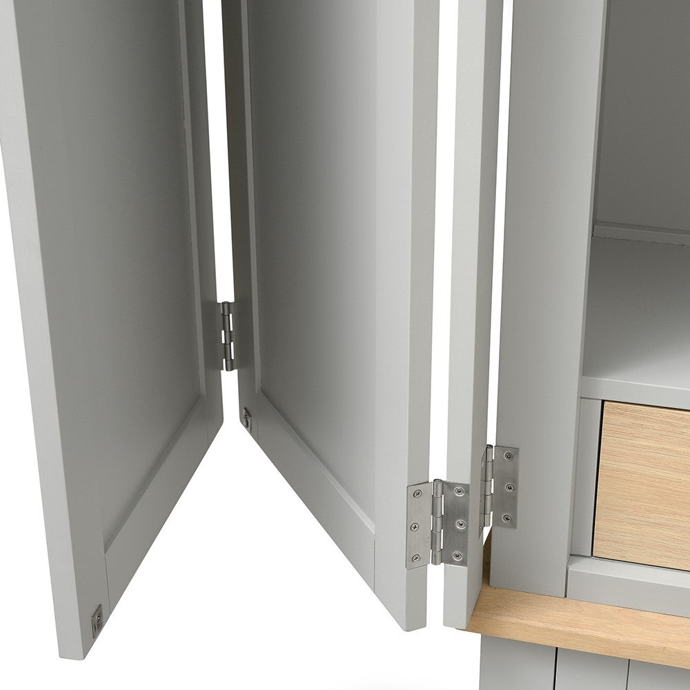 Chester Dove Grey Hideaway Media Unit - The Cotswold Company