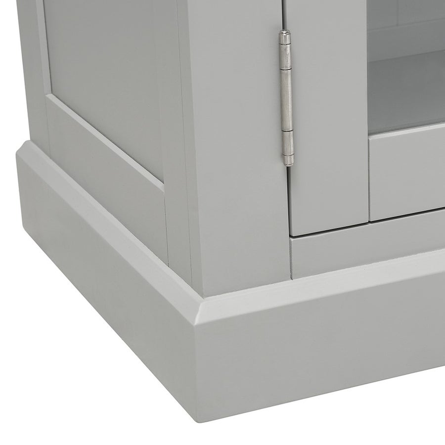 Chester Dove Grey Large Glazed Dresser - The Cotswold Company