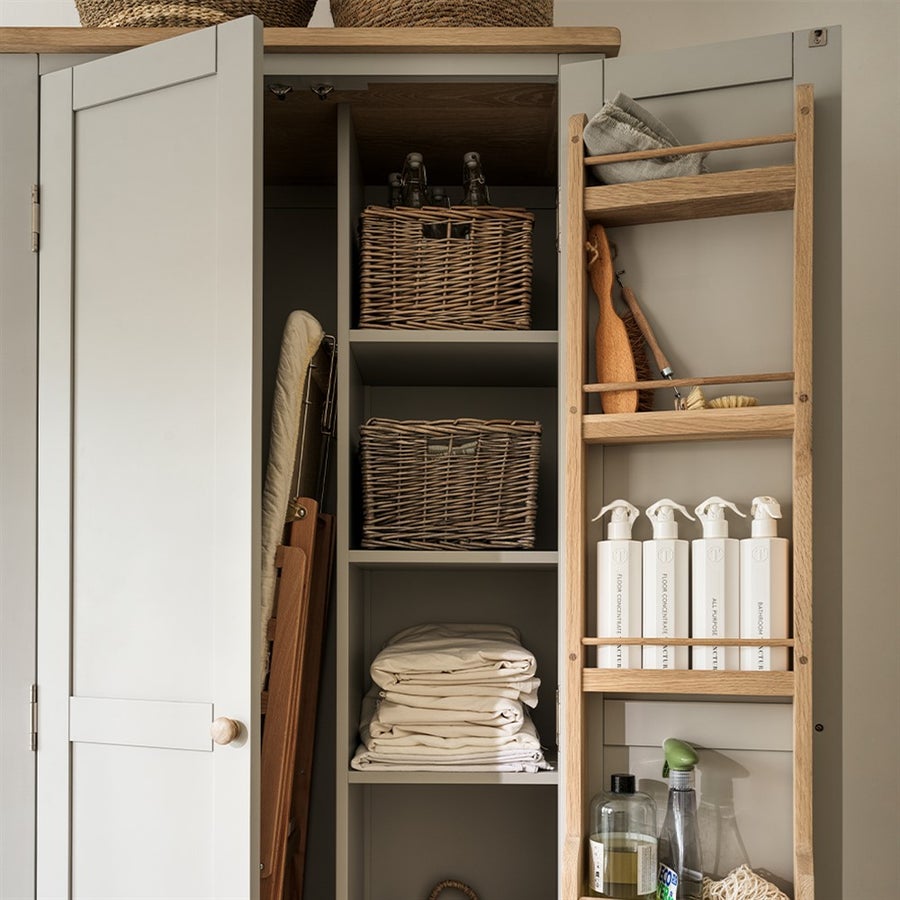 Chester Dove Grey Utility Cupboard - The Cotswold Company