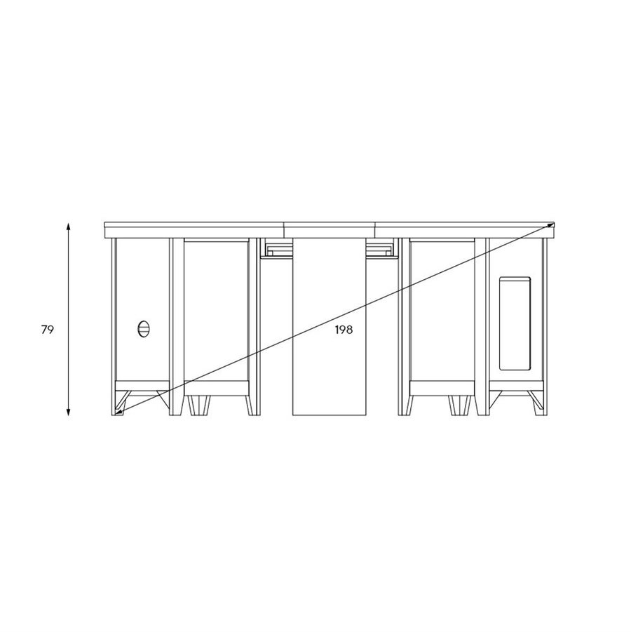 Chester Dove Grey Corner Desk - The Cotswold Company