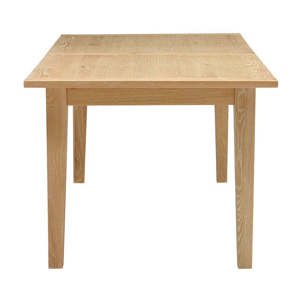 Inglesham Whitewash Oak 6-10 Seater Extending Dining Table - The ...