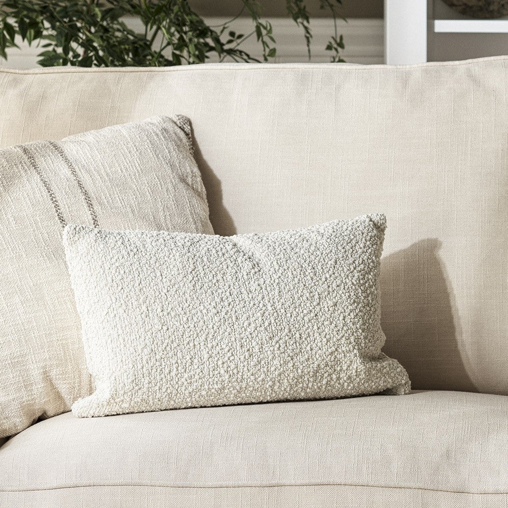 Ramsbury Ivory Cushion 30x50cm - The Cotswold Company