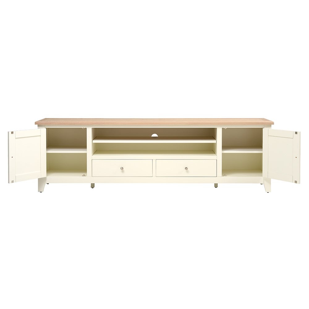 Chester Classic Cream XXL TV Stand up to 90" - The Cotswold Company