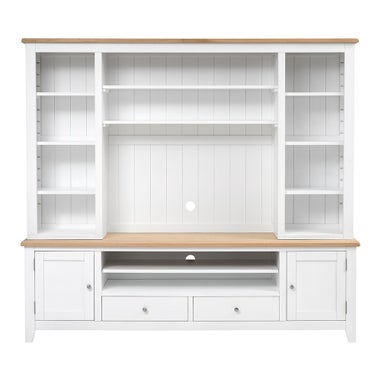 Chester Pure White TV and Media Storage Unit - The Cotswold Company