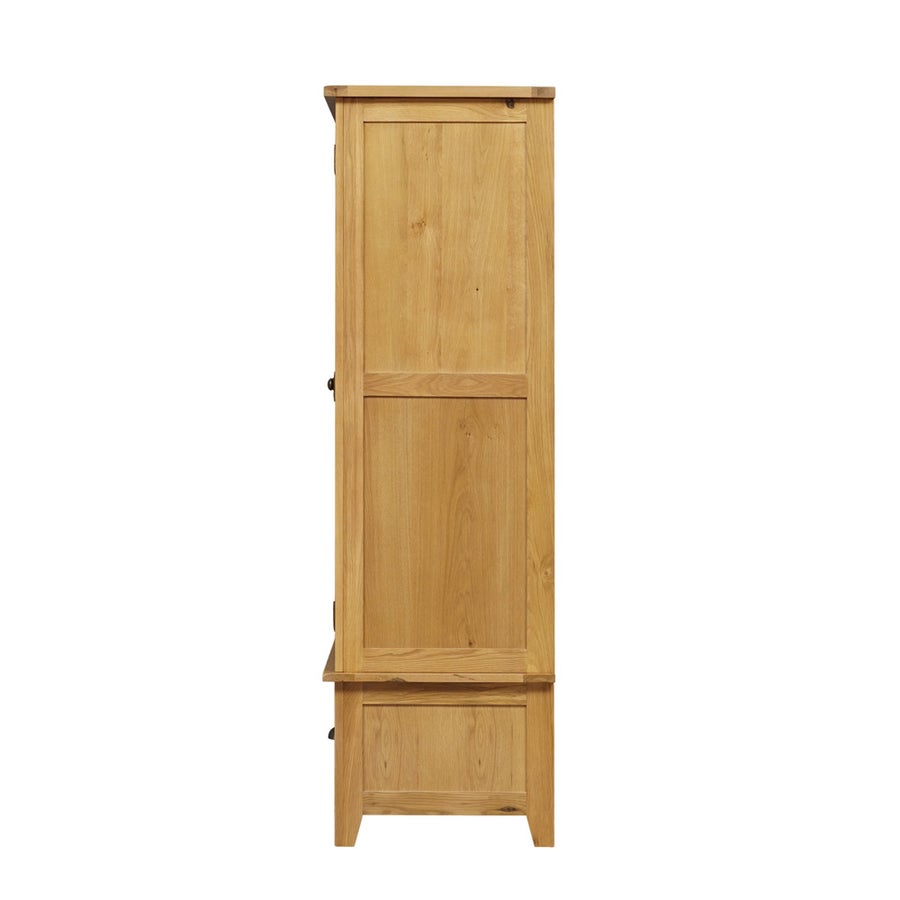 Oakland Rustic Oak Double Wardrobe