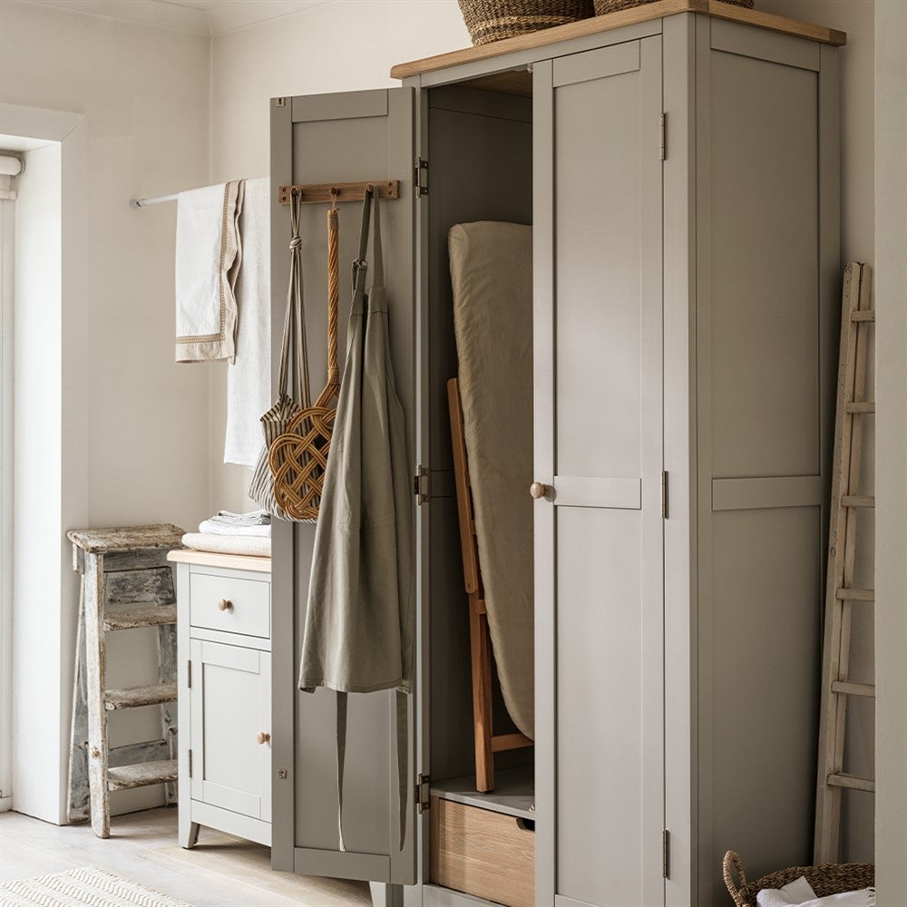 Chester Dove Grey Utility Cupboard - The Cotswold Company