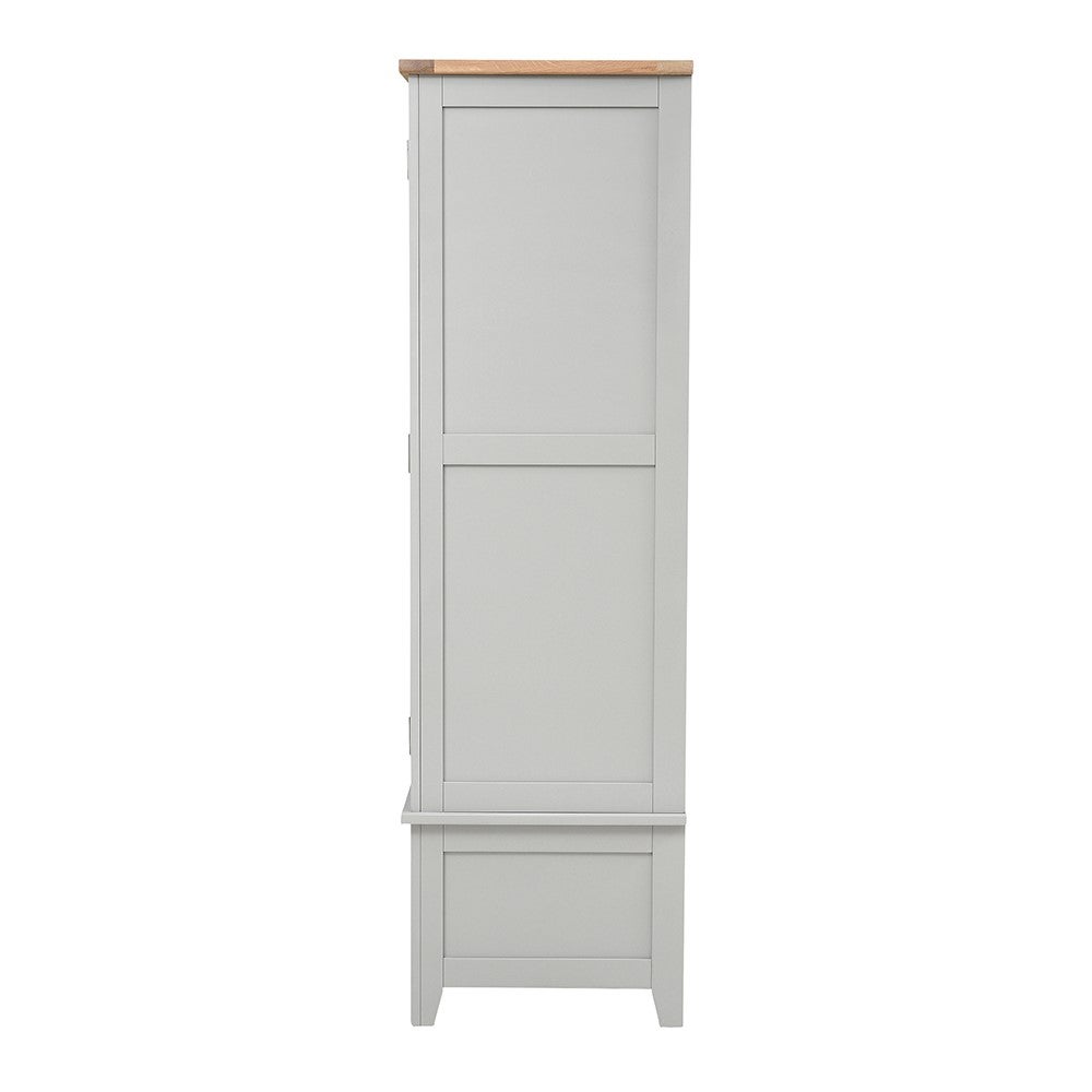 Chester Dove Grey Single Wardrobe