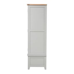 Chester Dove Grey Single Wardrobe - The Cotswold Company