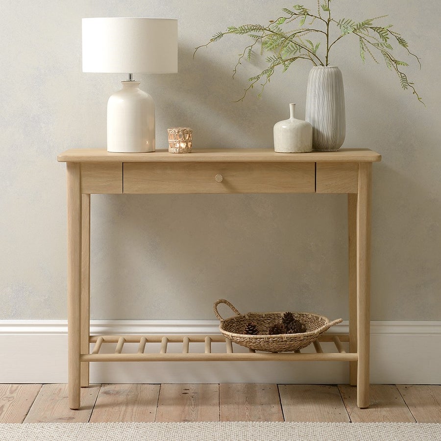 Berkeley Nordic Oak Console Table - The Cotswold Company