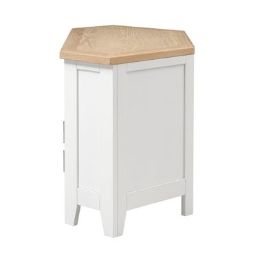 Chester Pure White Corner TV Stand up to 55"