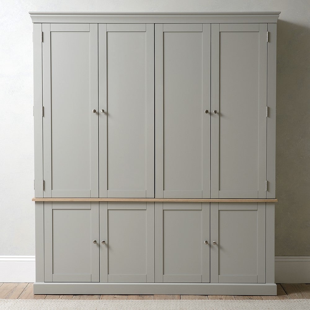 Chester Dove Grey Hideaway Media Unit
