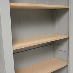 Chester Dove Grey Alcove Display Cabinet