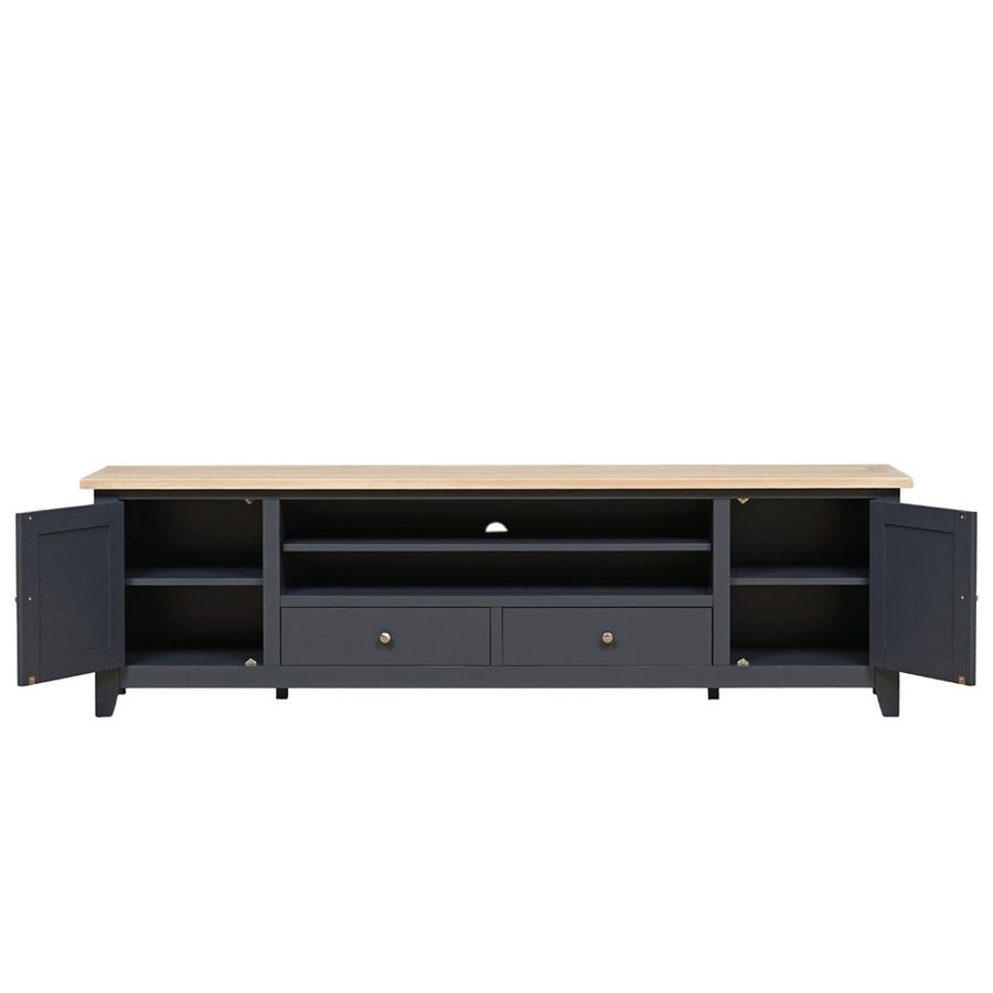 Chester Charcoal TV and Media Storage Unit - The Cotswold Company