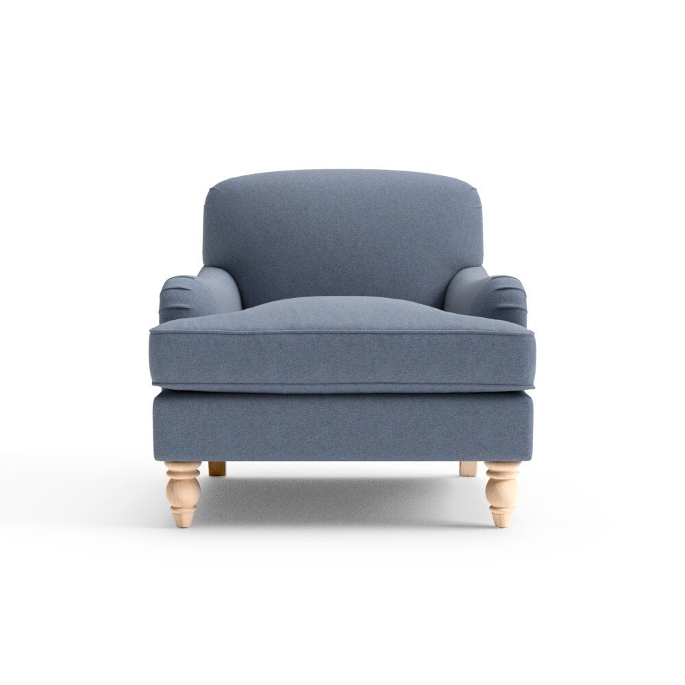 Ashbee Armchair - Indigo - House Linen Mix